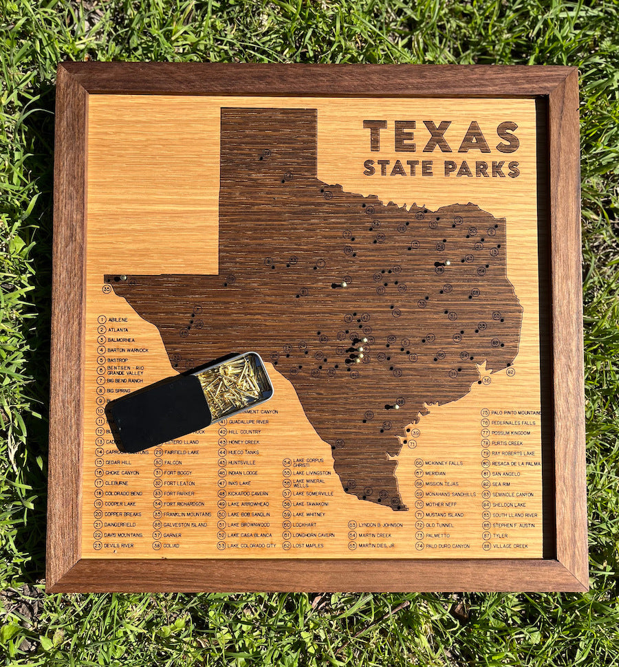 Texas State Parks Push-Pin Map – mosey design